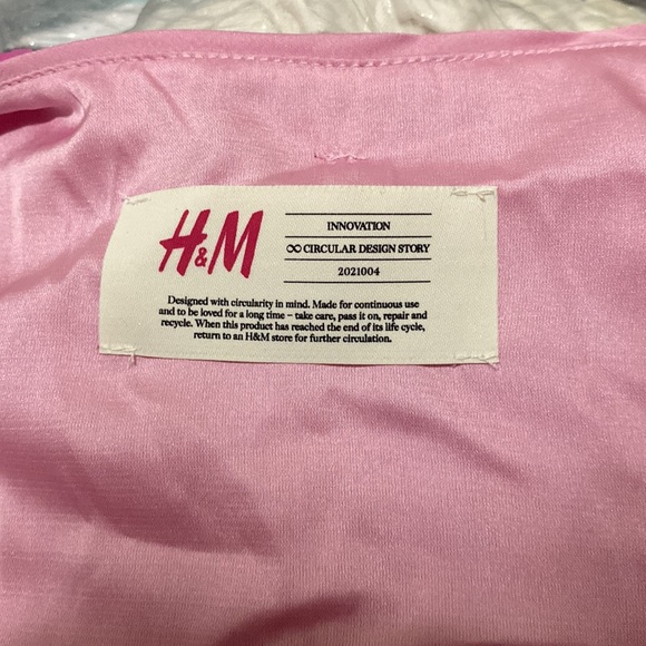 H&M | Dresses | Exclusive Hm Innovation Circular Design Story Pink ...